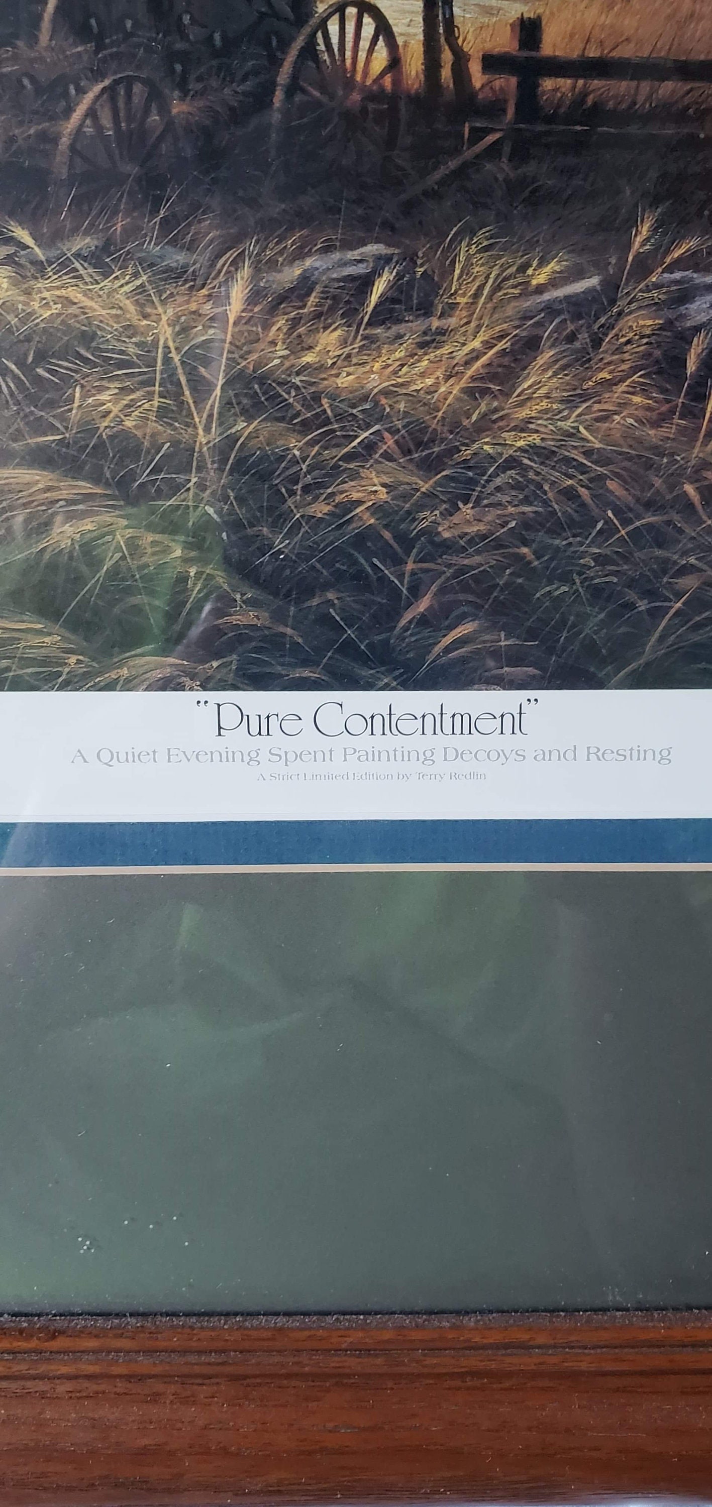 Beautiful, Rare, Vintage Terry Redlin “pure Contentment” Signed and ...