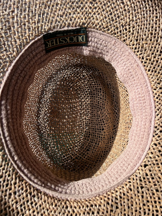Vintage Duckster straw hat - Gem