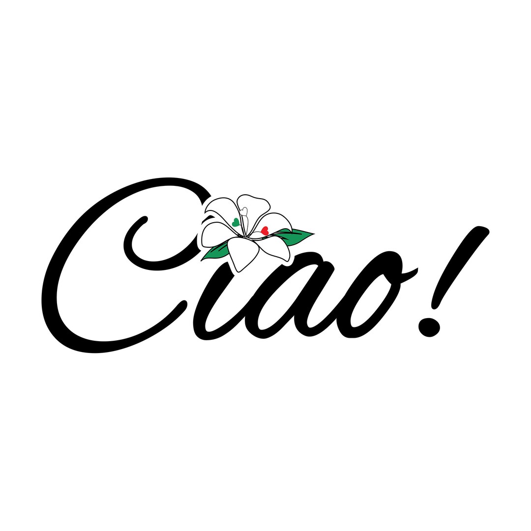 Italian Download, Ciao, Italy, Italian Flag, White Lily, Instant ...