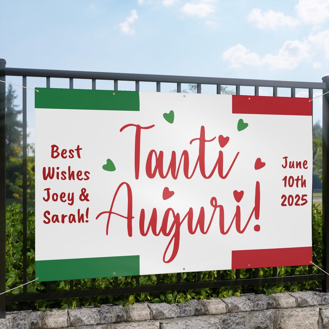 Italian Banner, Italian Party Decor, Engagement Banner Sign ...