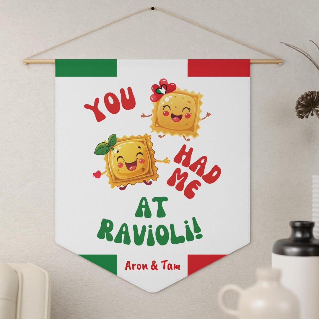 Italian Pennant, Italian Valentine's Day Gift Wall Decor, Personalized ...