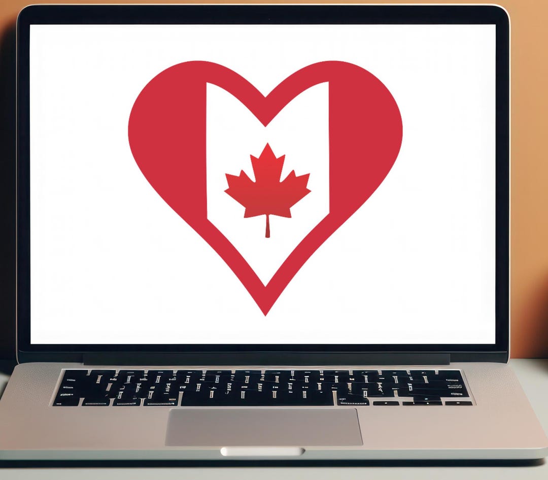 Canadian Flag Heart SVG: Canada Pride Decal (digital Download) - Etsy