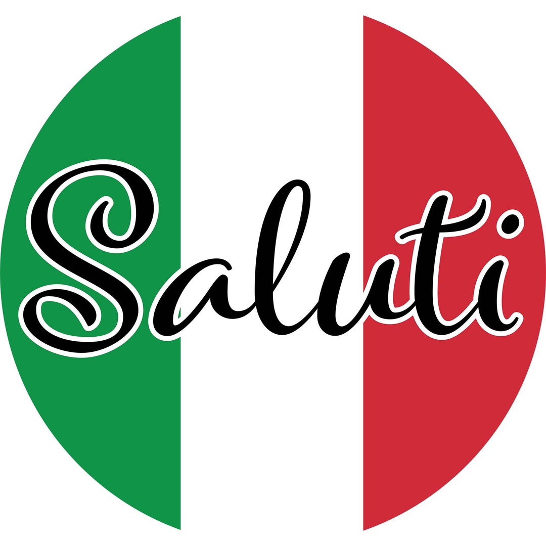 Italian Digital Saluti Sublimation Digital Italian Download Decal ...