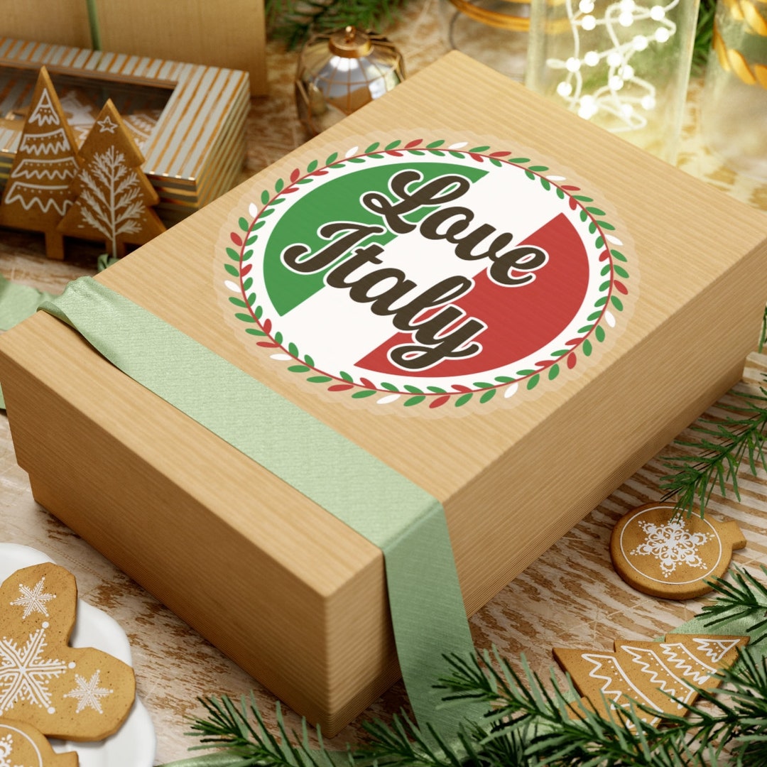 Italian Sticker, Love Italy Italian Flag, Italian Kiss-cut Stickers ...