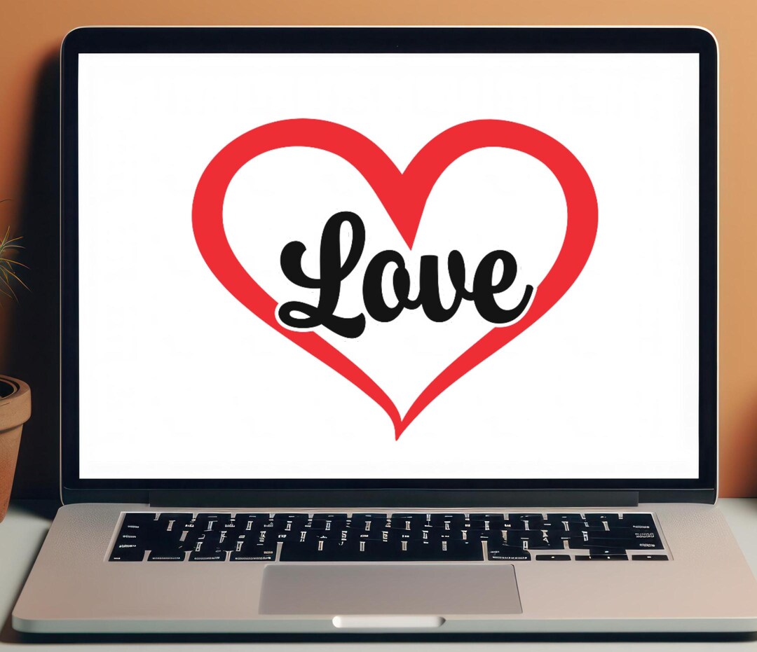 Love Digital Download, Love Heart PNG Heart SVG, Instant Download Red ...