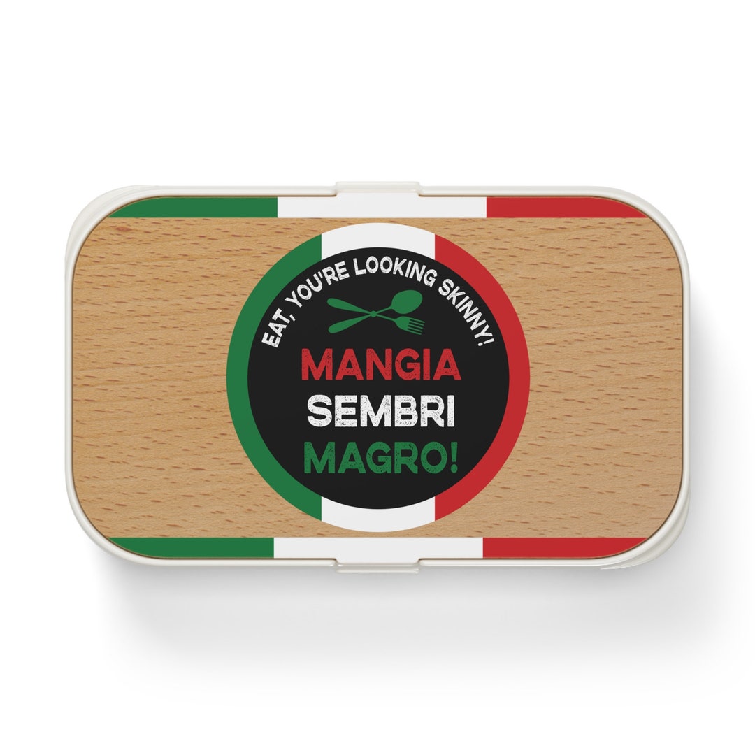 Italian Lunch Box, Italy Bento Lunch Box, Italian Flag, Eat You're ...