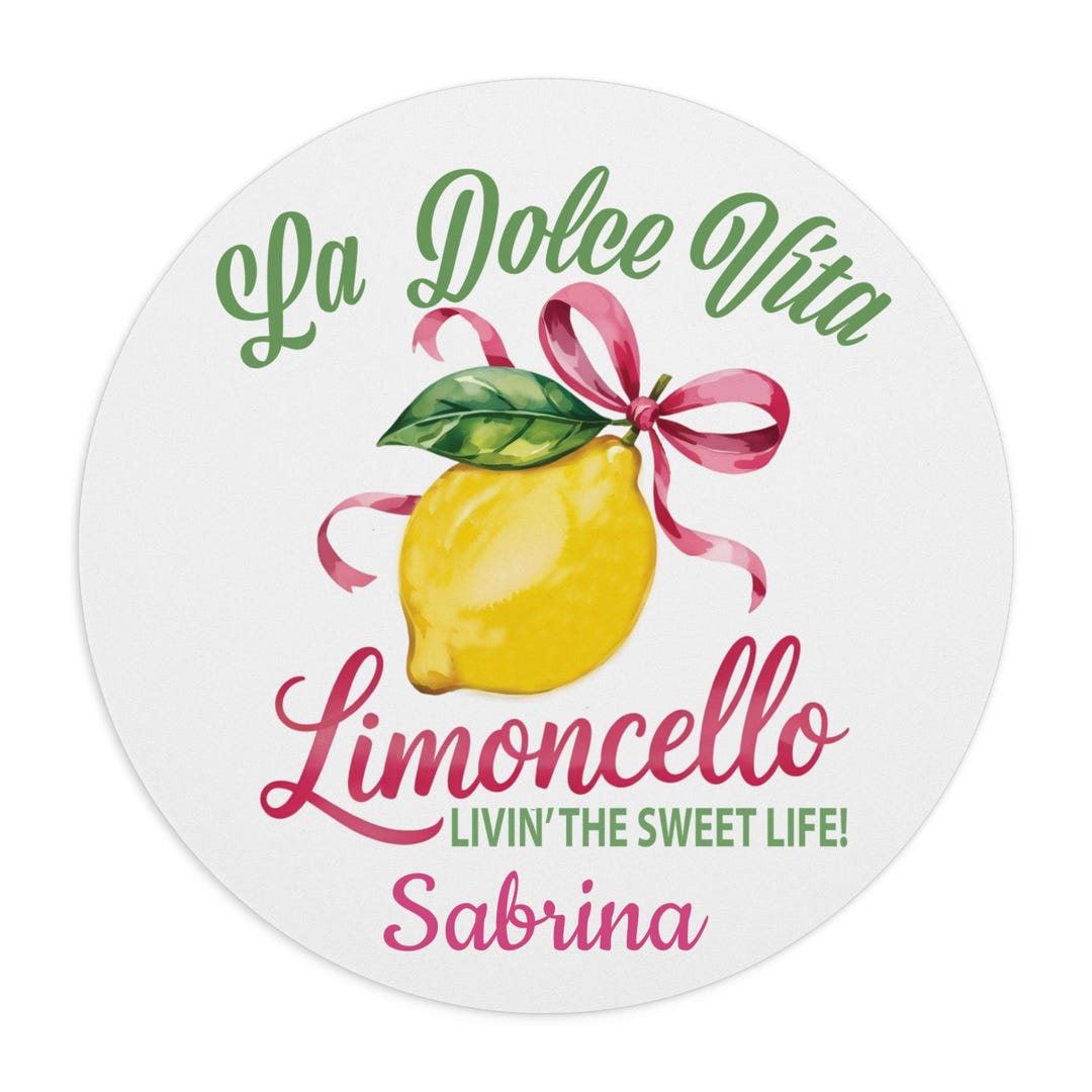 Limoncello Lemon Mouse Pad | Vibrant Citrus Desk Decor for Home Office ...