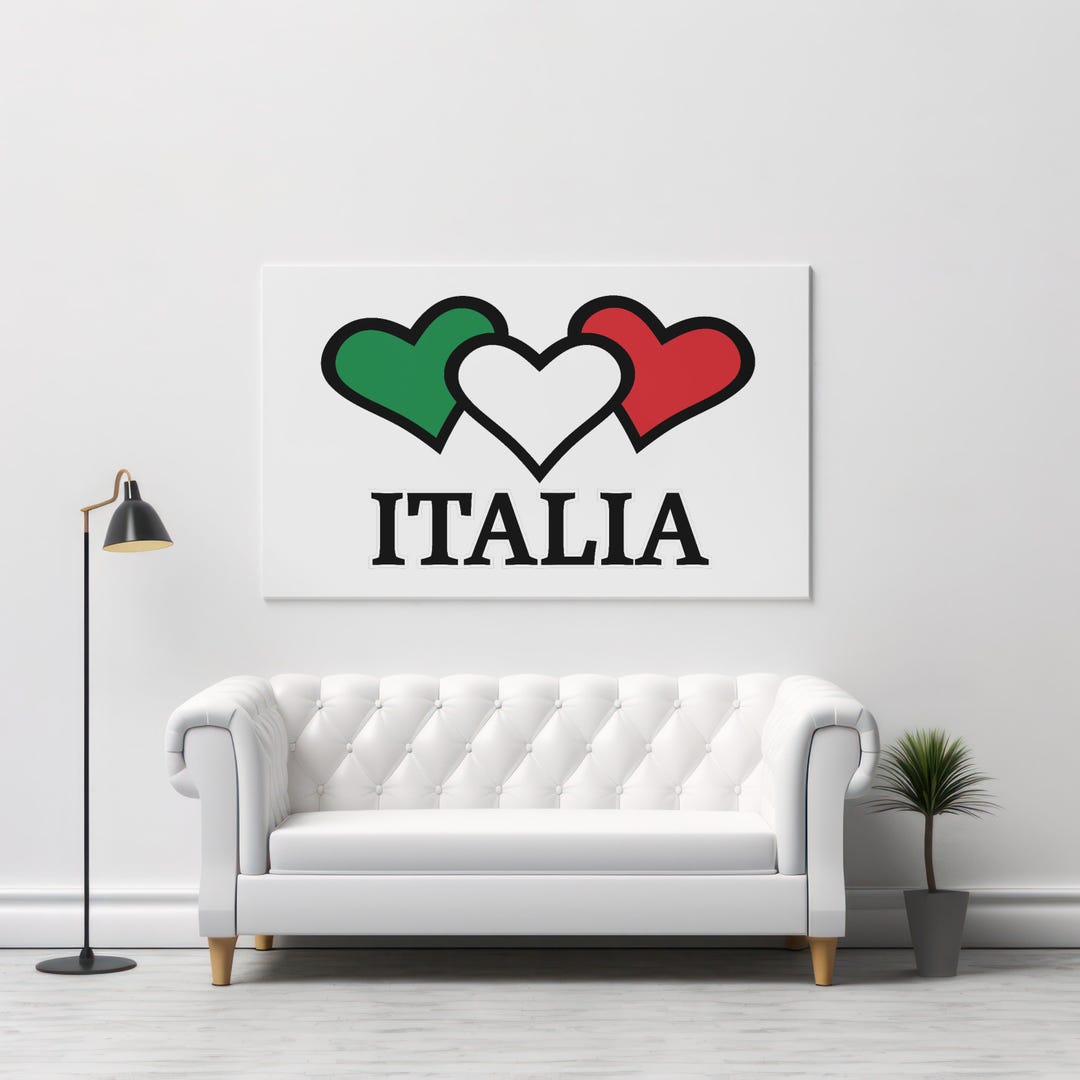 Italian Flag Digital Download Italy Flag Italia Triple Heart for ...