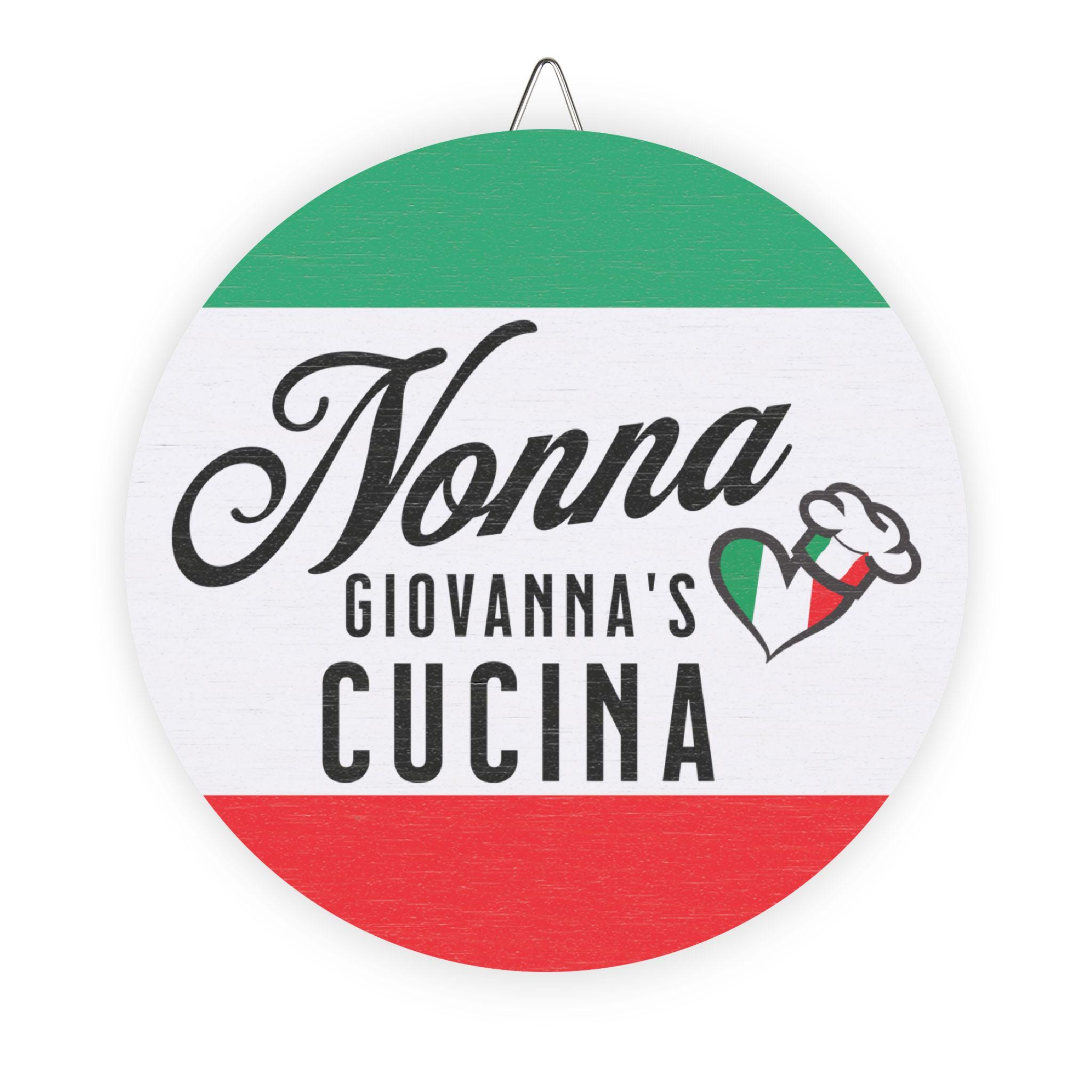 Personalized Nonna's Cucina Sign: Italian Kitchen Decor - Etsy