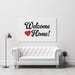 Welcome Home Sign, PNG, SVG, Red Heart Digital Download Decal, Sticker ...