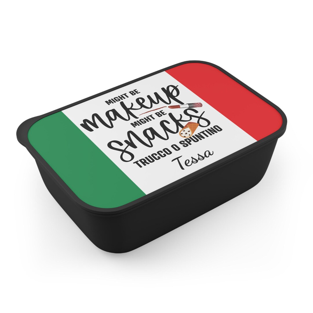 Personalized Italian Flag Bento Box: Portable Lunch Container - Etsy