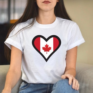Canada Flag Heart, Canada SVG, Instant Download, Canadian Flag, Canada ...