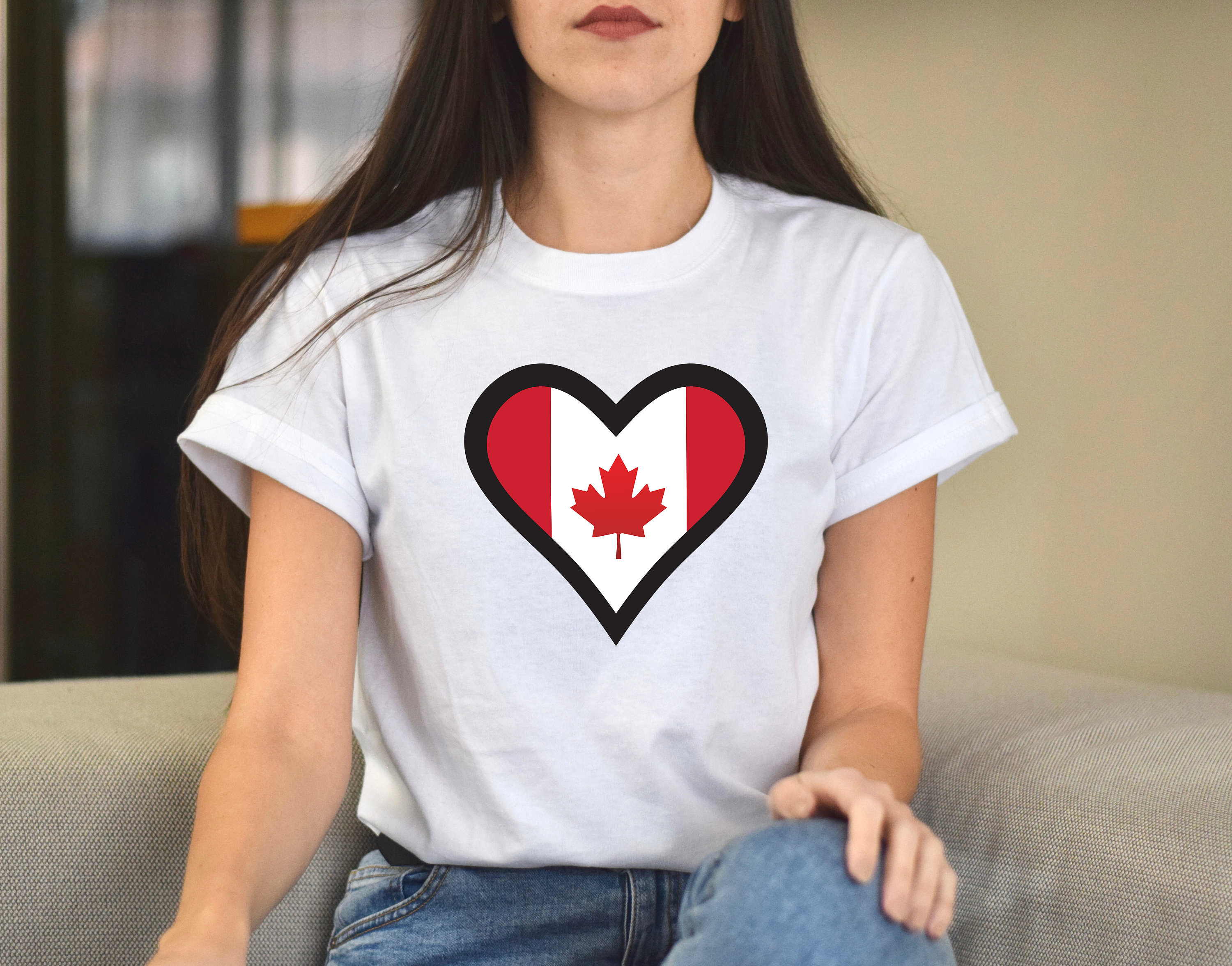 Canada Flag Heart, Canada SVG, Instant Download, Canadian Flag, Canada ...