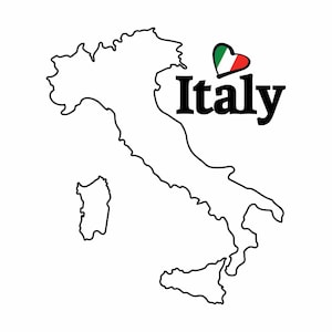 Italy Italian I Love Italy Boot Digital Download, Png, Svg - Etsy