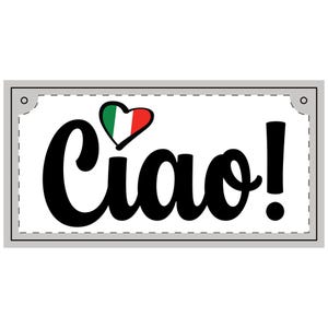 Italian Wall Art, Ciao Wood Sign for Home Decor, Italian Flag Rustic ...