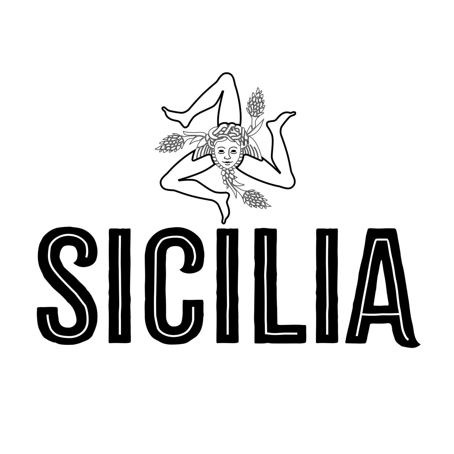 Sicilia Digital Art, Italian Download, Sicily, Italian Flag, Sicilian ...