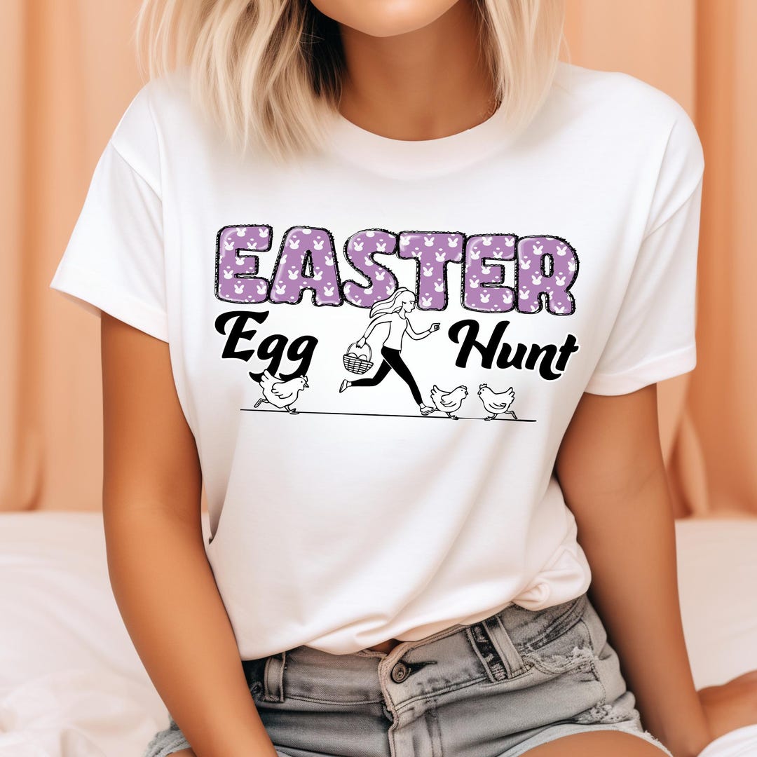 Easter Egg Hunt Tee, Farm Fresh Eggs Spring Unisex T-shirt, Fun Easter ...