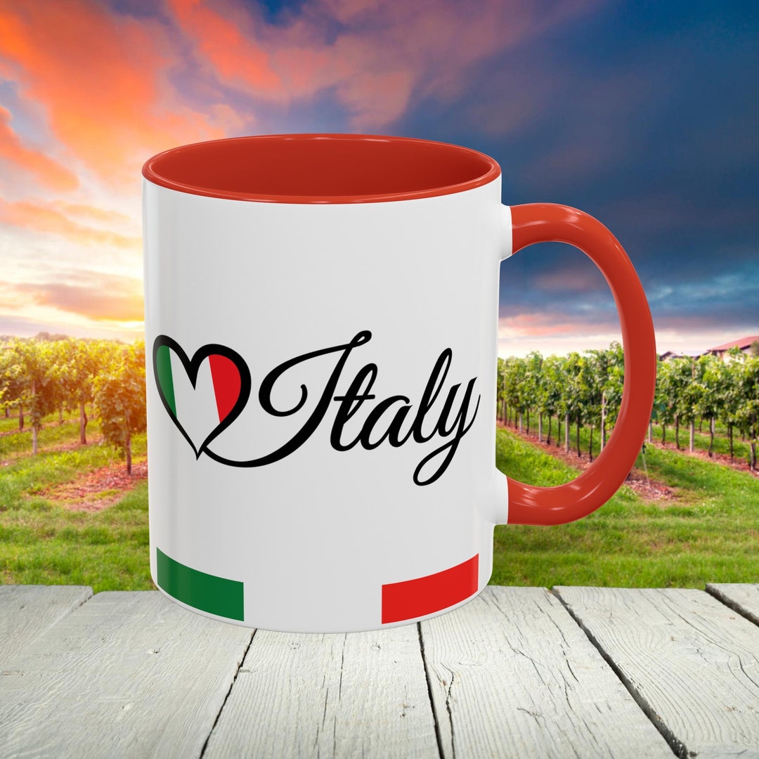 Italian Mug, Italian Gift, Italy Mug, 11oz Coffee Mug, Italian Flag ...