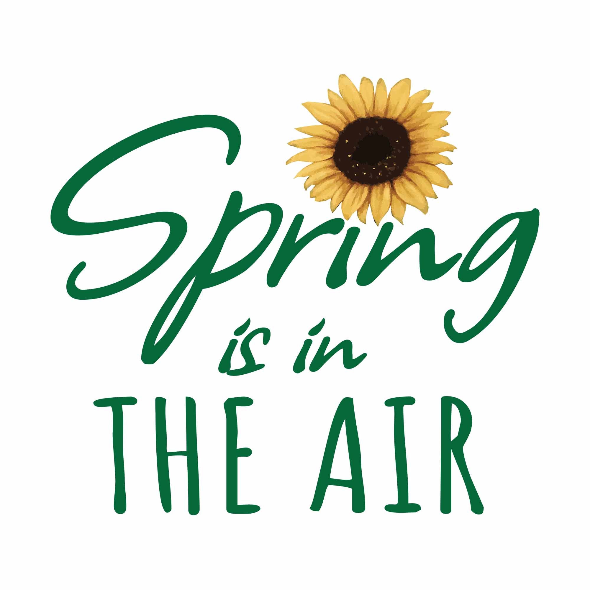 Spring Sunflower Digital Art, Instant Download, Flowers, Cheerful ...