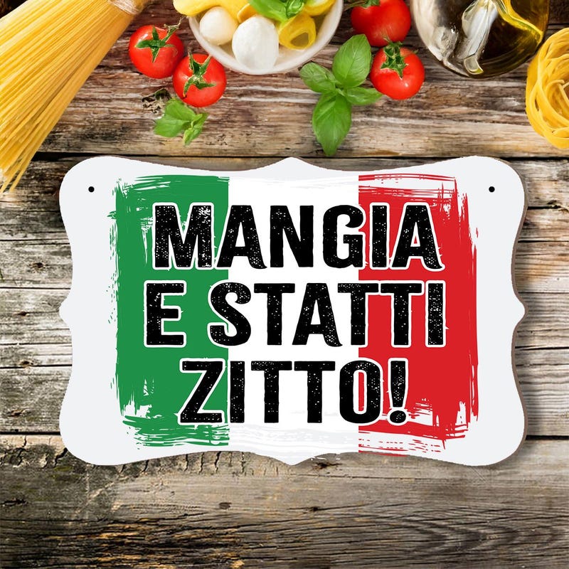 Mangia Statti Zitto - Etsy