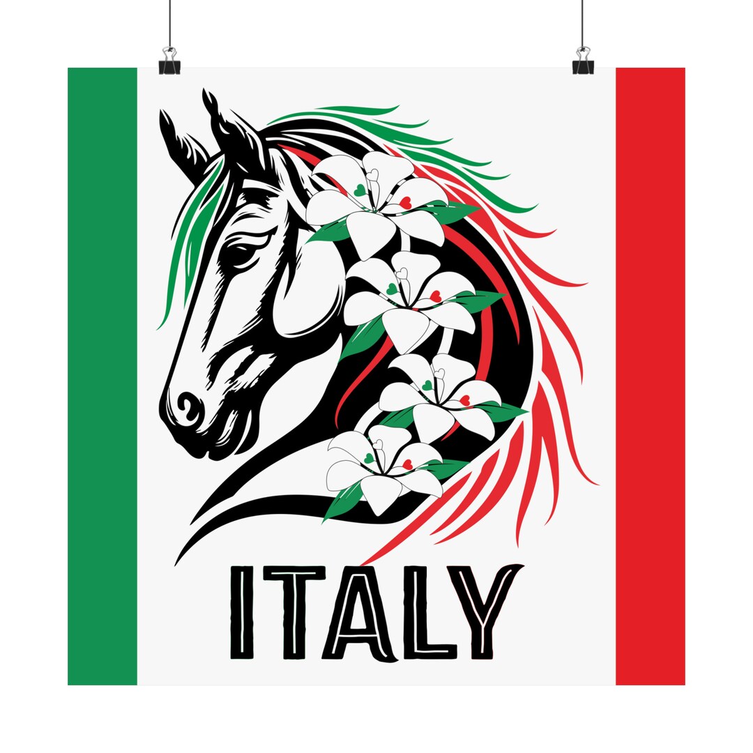 Italian Stallion Wall Art, Matte Vertical Posters. Italy Sign, Italian ...