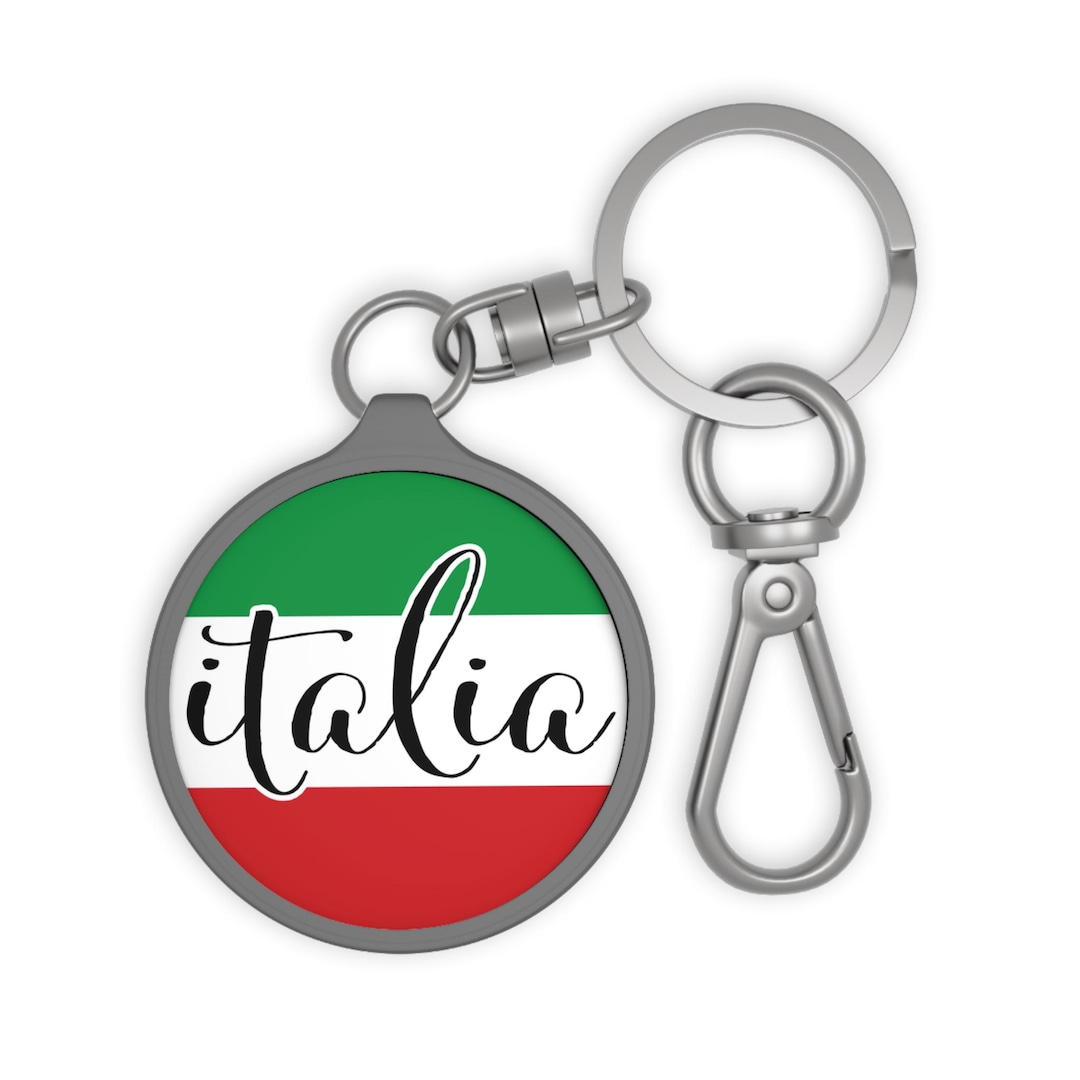 Italian Keychain, Italy Key Ring, Italia Key Tag, Italian Keyring ...