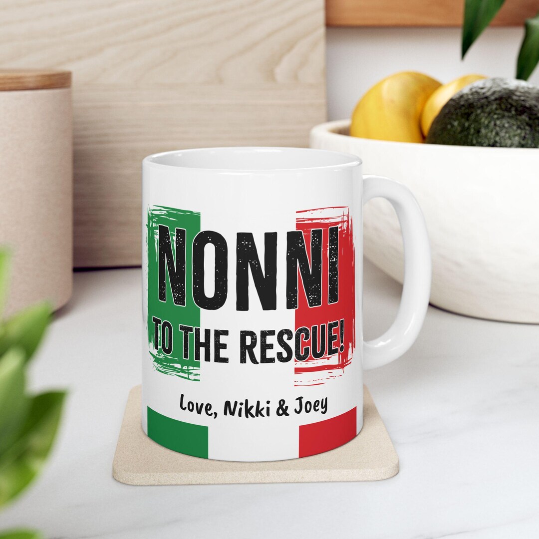 Personalized Italian Grandma Mug: Italian Flag Coffee Cup - Etsy