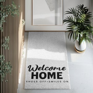 Welcome Home Digital Download, Welcome Sign, Shoes off Smiles on Sign ...