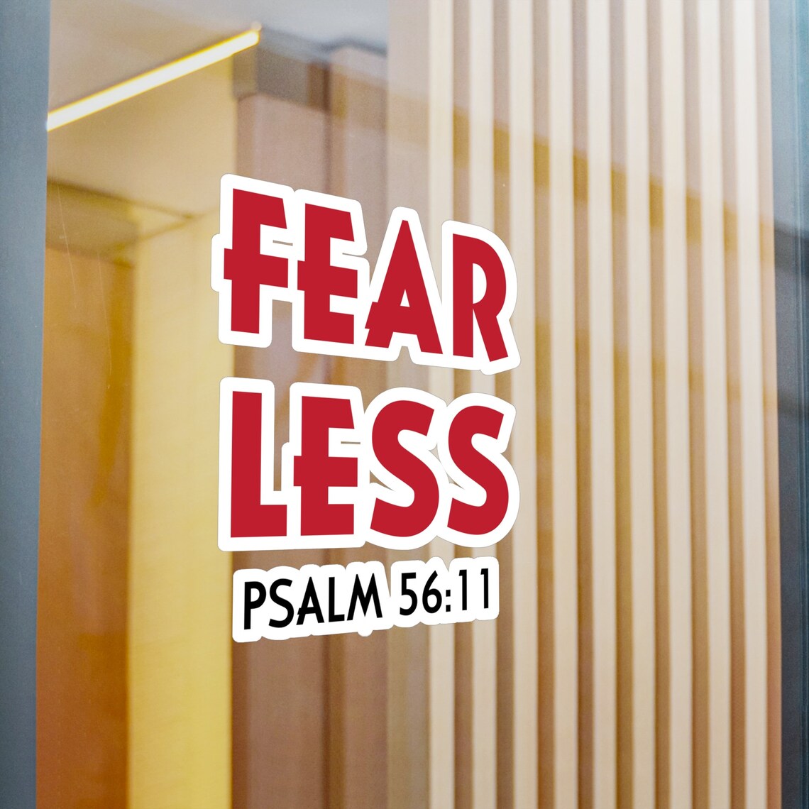 Christian Bible Verse Decal Fearless Sticker Kiss-cut Vinyl - Etsy
