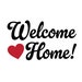 Welcome Home Sign, PNG, SVG, Red Heart Digital Download Decal, Sticker ...