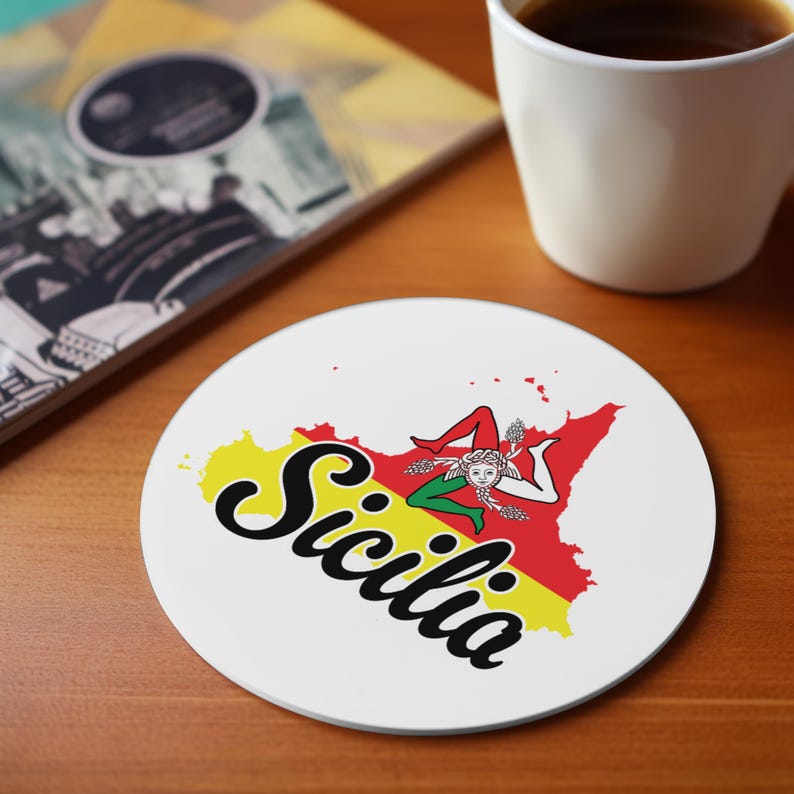Sicilian Trinacria Flag: Sicilia PNG SVG (digital Download) - Etsy