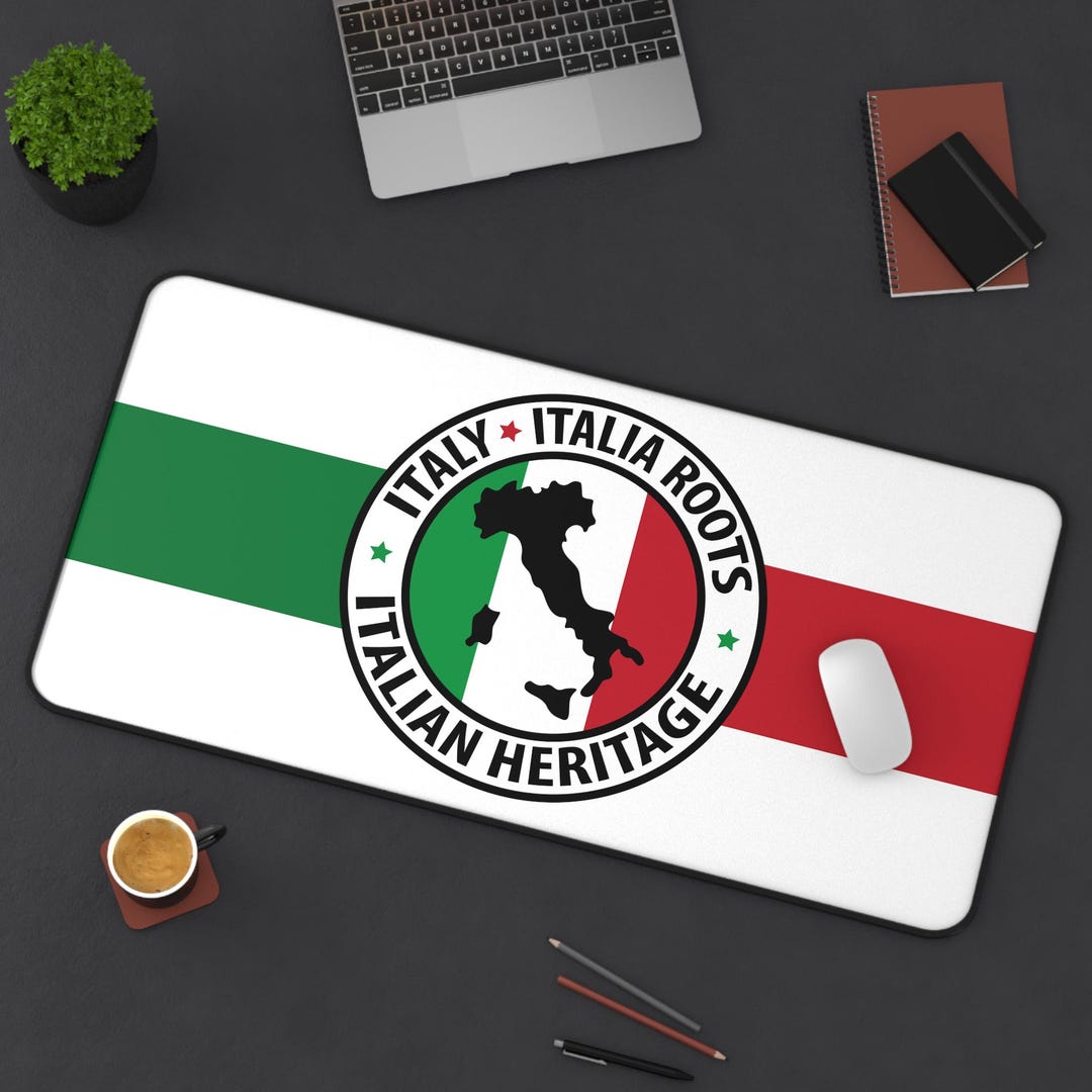 Italian Desk Mat, Italian Roots Writing Mat, Italian Office Mouse Mat ...