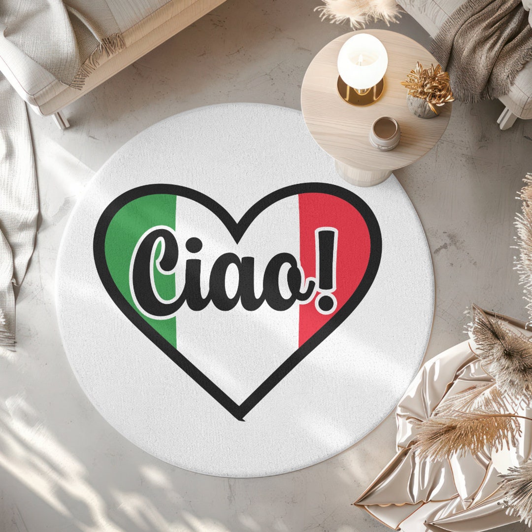 Italian Digital Download, Ciao Italian Flag Heart, Italy Ciao Decal Art ...