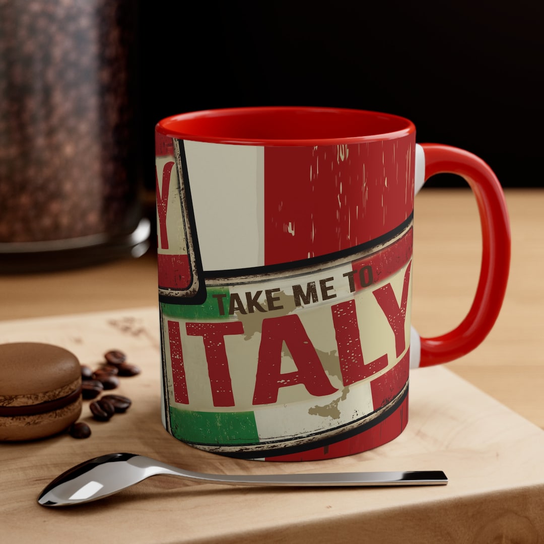 Sicily, Italian Mug, Rustic Italian Flag, Italy Coffee Mug, 11oz Italy ...