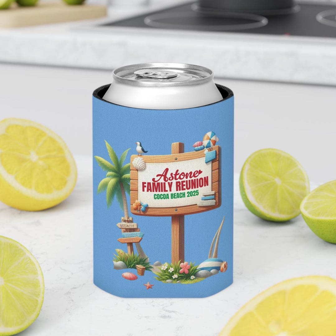 Personalized Italian Family Reunion Can Cooler: Summer Party Coozie - Etsy