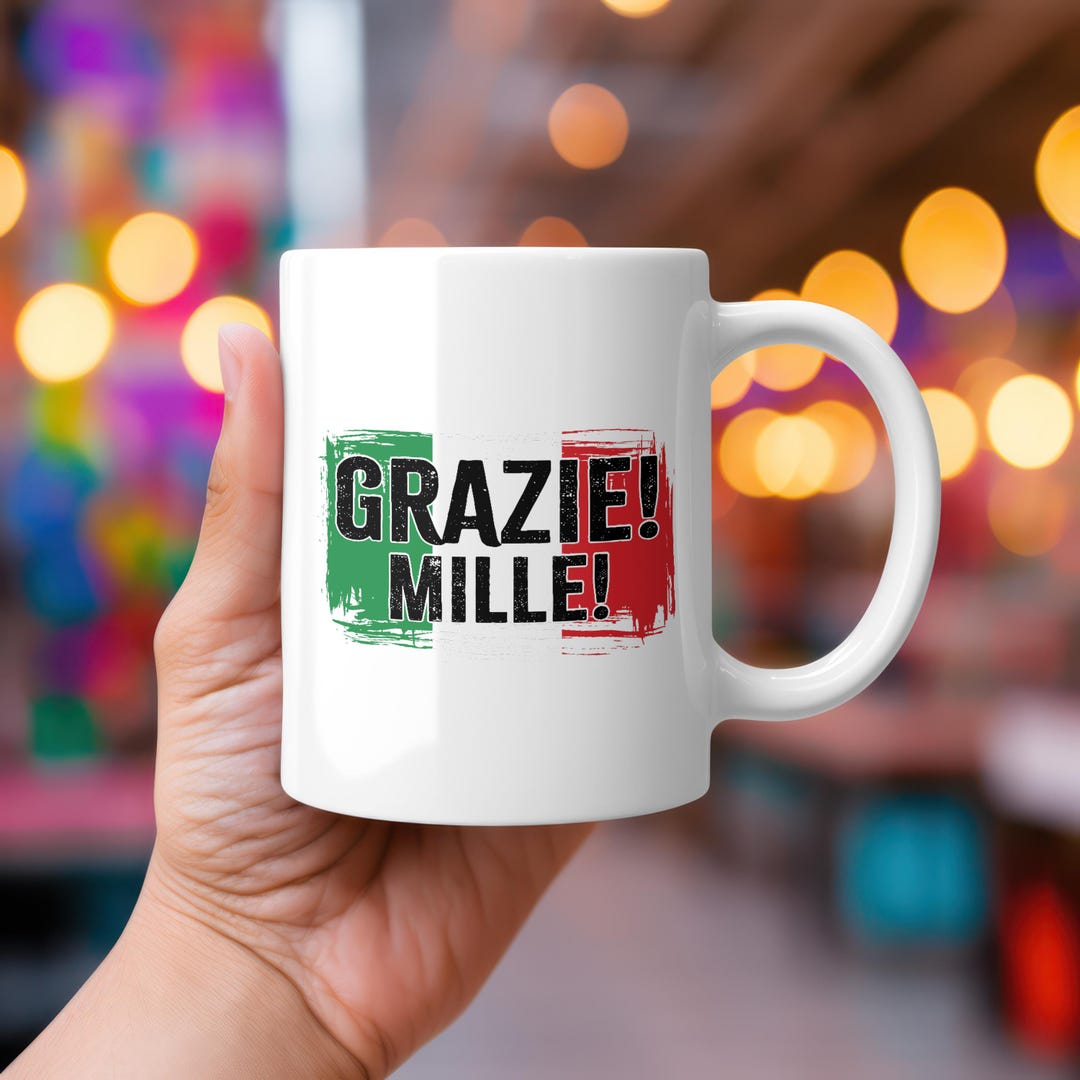 Italian Digital Download, Italian Art, Grazie Mille, Italian Instant ...