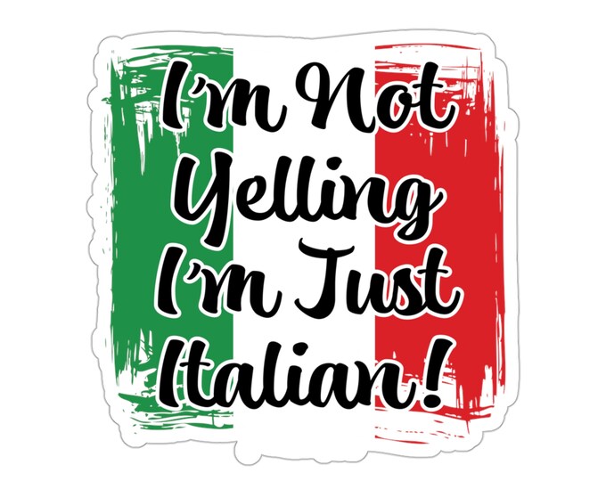 Italian Sticker, Italian Flag, Italia Sticker, Italian Gift Sticker ...