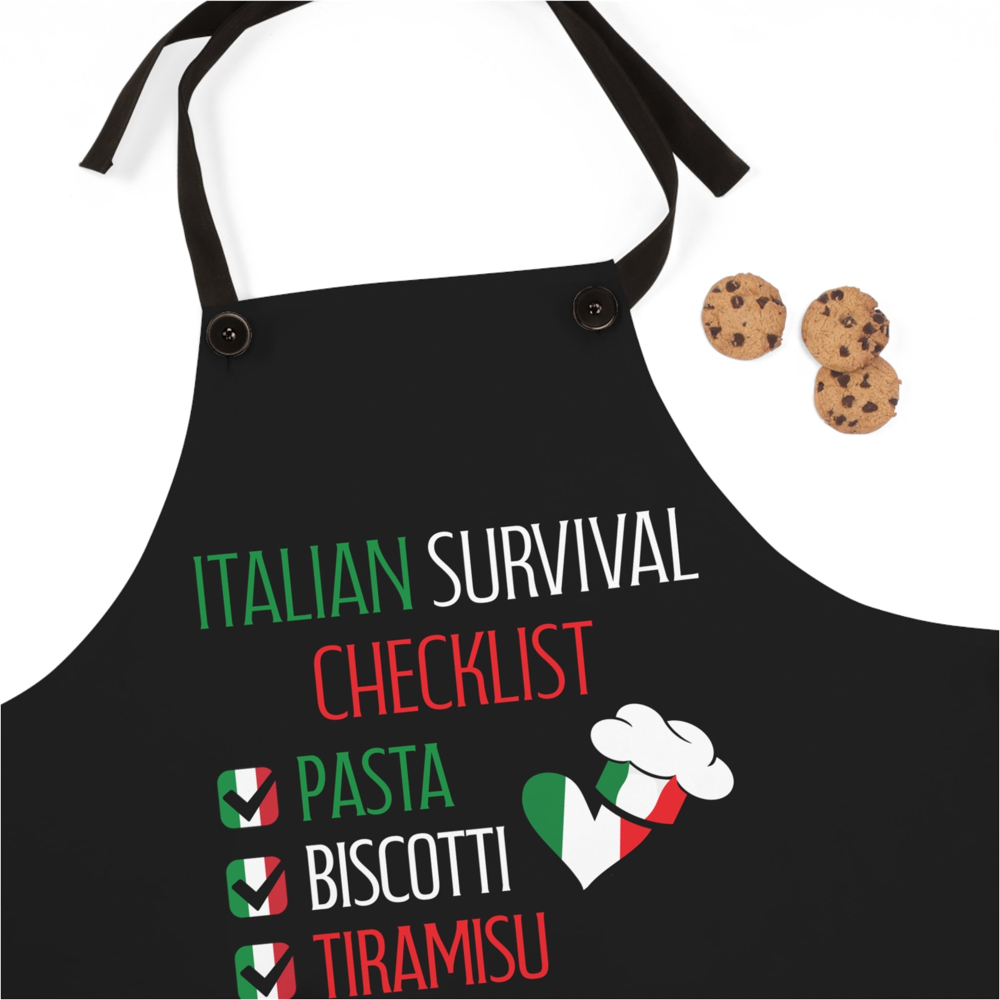 Italian Apron, Italian Survival Apron, Gift for Italian Cook, Gift for ...