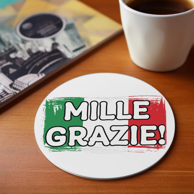 Italian Mille Grazie Italian Thank You, A Thousand Times Thank You ...