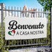 Italian Welcome Vinyl Banner: Benvenuto a Casa Sign - Etsy