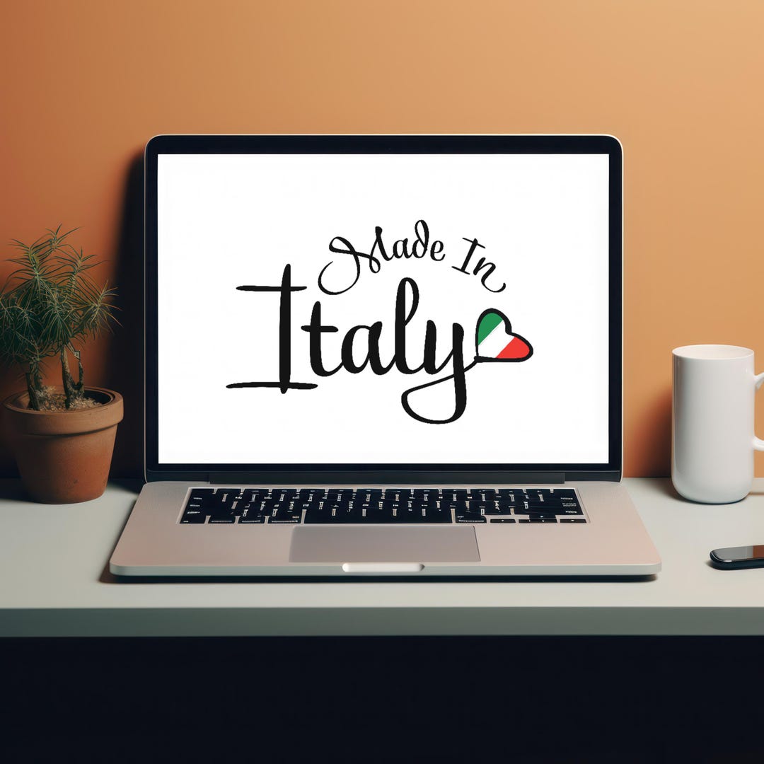 Italian Made in Italy Instant Download Italian Flag Heart Digital File ...