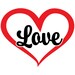 SVG Digital Download Heart Love PNG Instant Download Red Outlined Heart ...