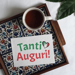 Italian Digital Download, Tanti Auguri, Italian Best Wishes, Italy ...
