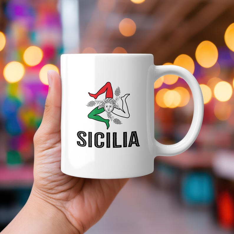 Sicilian Trinacria Art: Sicilia Flag, Medusa Design (digital Download ...