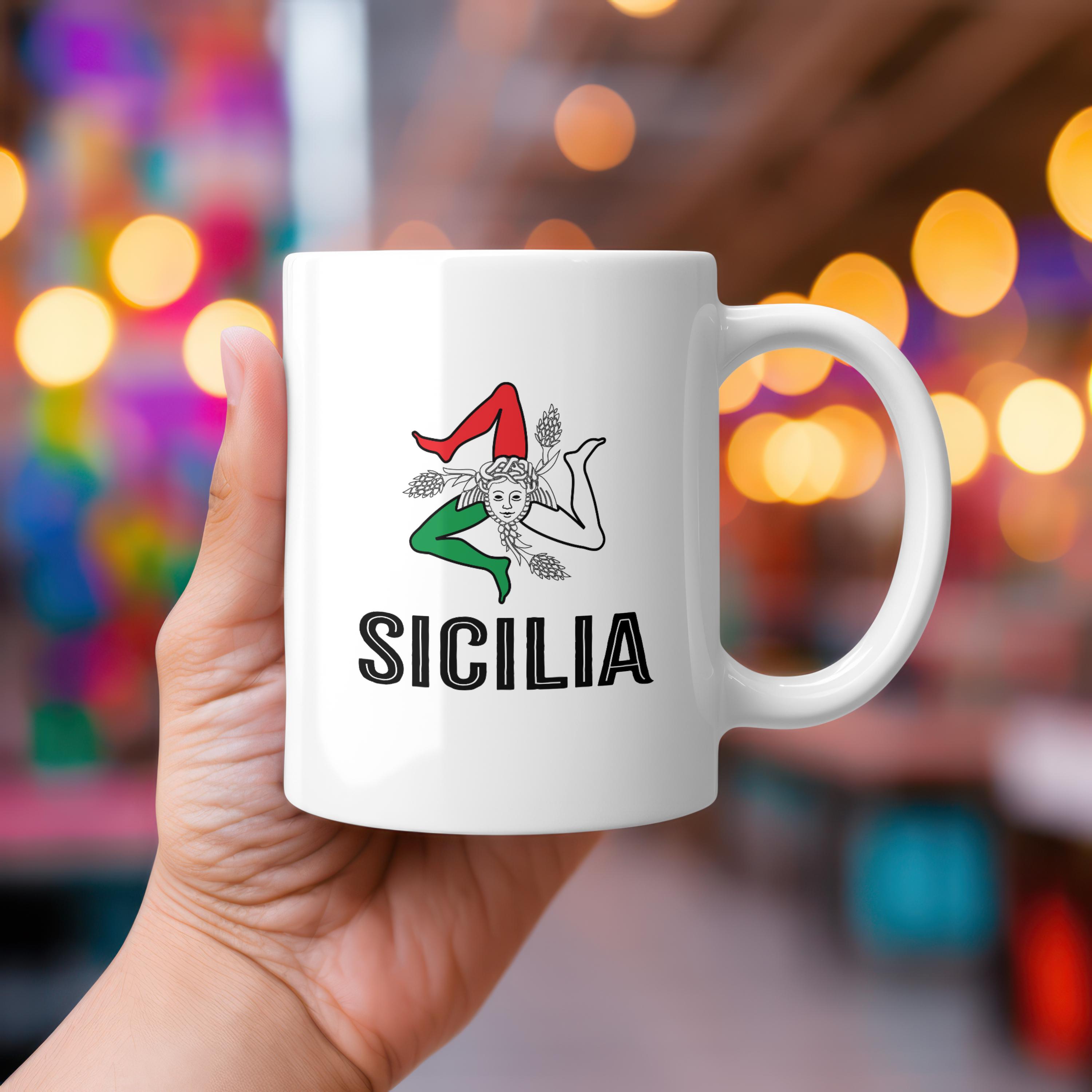 Sicilian Trinacria Art: Sicilia Flag, Medusa Design (digital Download ...