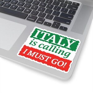 Italian Flag Sticker: Italy is Calling Vinyl Decal - Etsy