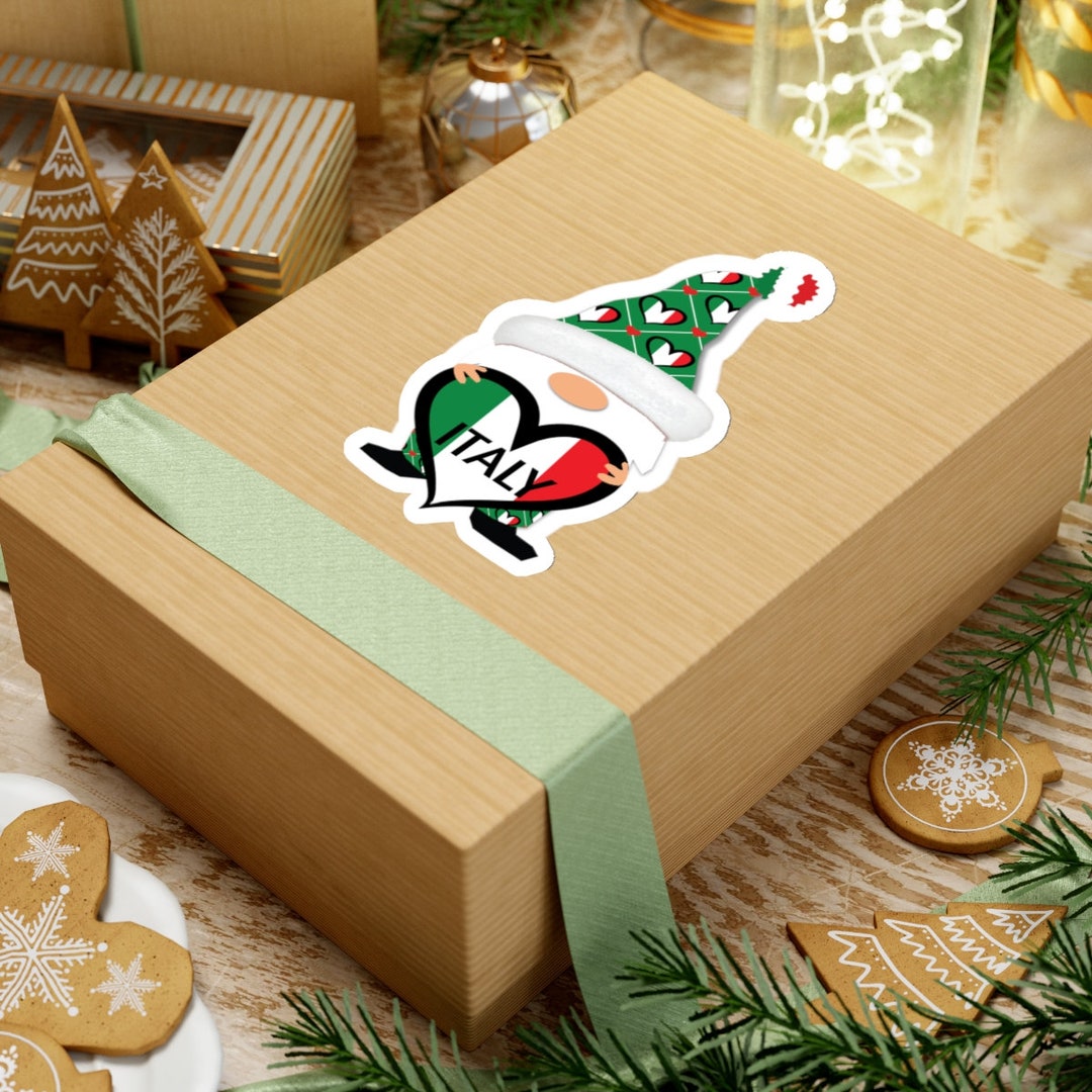 Italian Gnome Sticker, Italian Flag, Adorable Gnome Sticker, Italian ...