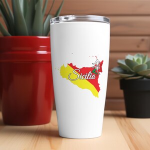 Sicilian Trinacria Flag Art: Sicilia Italian Download (PNG, SVG) - Etsy