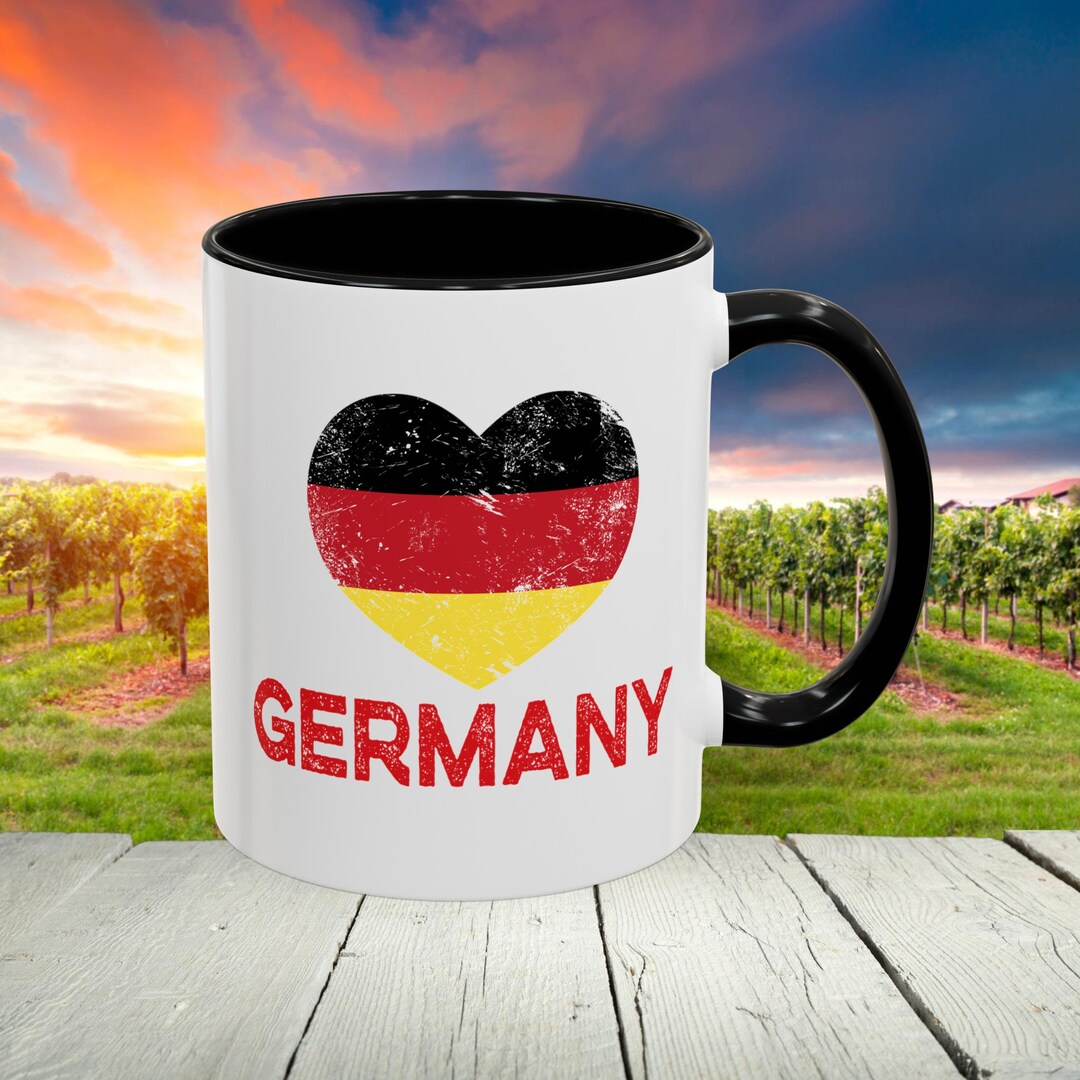 Germany Coffee Mug, Love Germany Coffee Cup, 11oz, Germany Flag Rustic ...