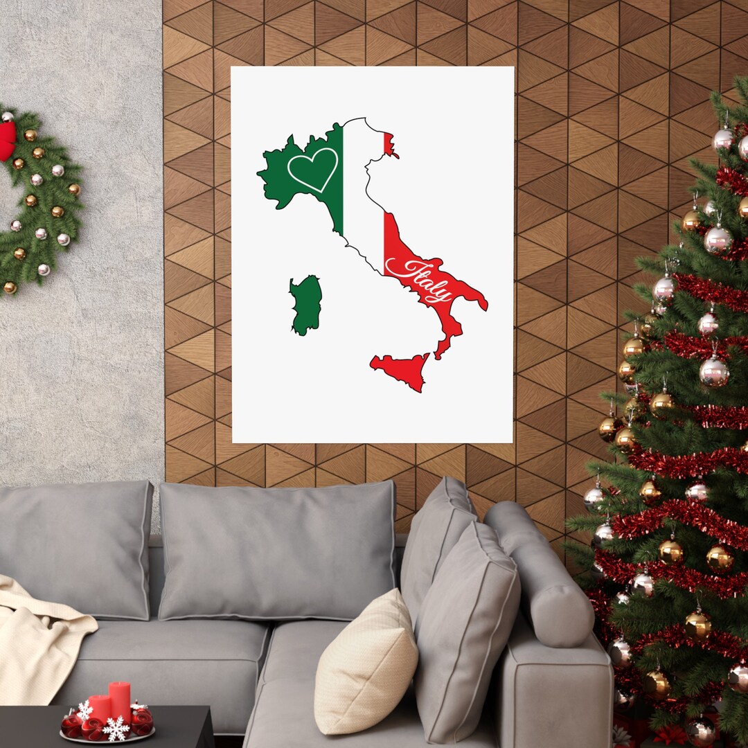 Italian Wall Art, Italian Poster, Italian Boot Matte Vertical Poster ...